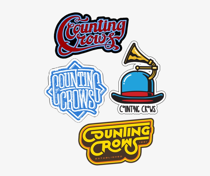Download Counting Crows Die Cut Sticker Set - Counting Crows T Shirt ...