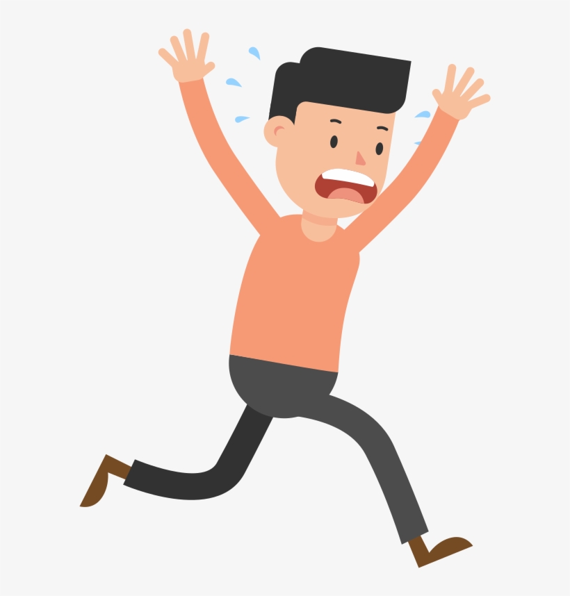 Open - Man Running Scared Png PNG Image | Transparent PNG Free Download ...