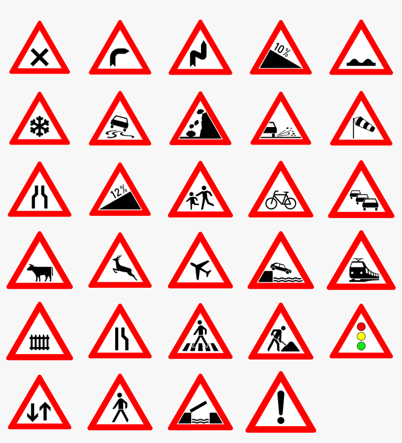Philippine Road Signs And Meanings PNG Image | Transparent PNG Free ...
