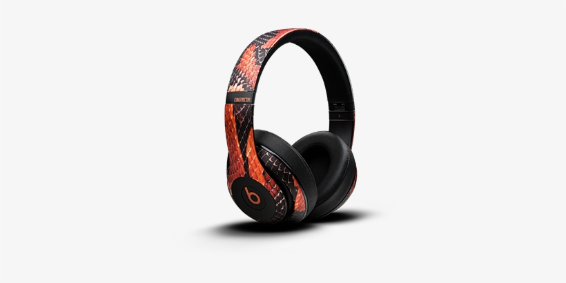 A Funky, Edgy Boa Constrictor Pattern Slithered Its - Headphones PNG ...