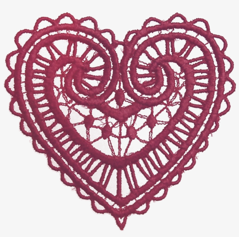 Eri Doodle Designs And Creations - Black Lace Heart Png PNG Image ...