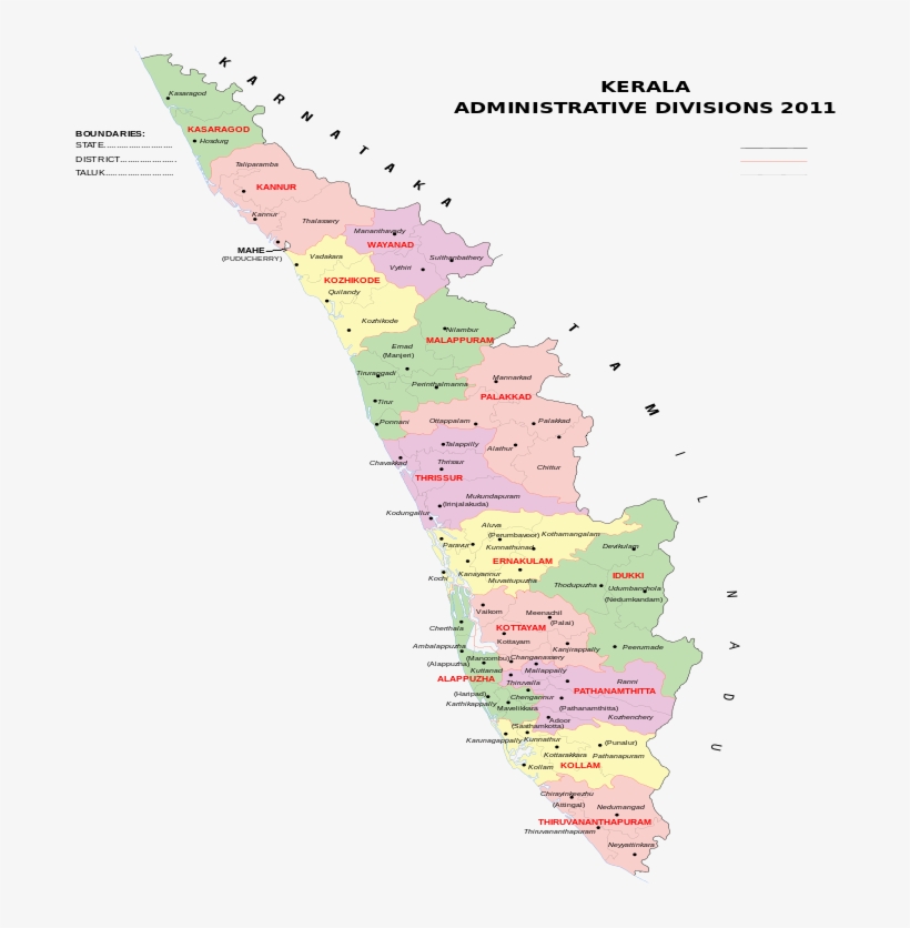 Kerala Map India - Atlas PNG Image | Transparent PNG Free Download on ...