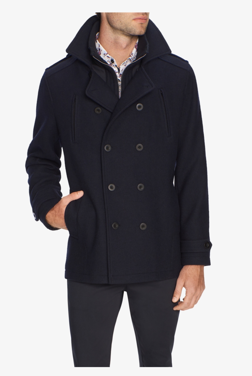 Navy Jez Db Melton Coat - Women's Arctic Parka Ii PNG Image ...