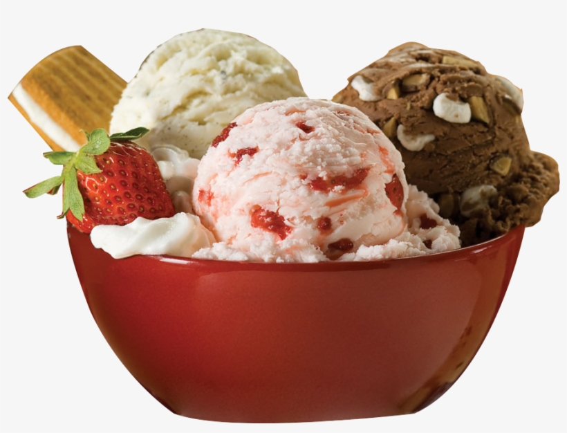 Ice Cream - Ice Cream In A Bowl PNG Image | Transparent PNG Free ...