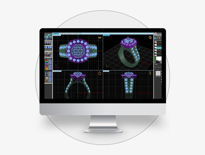 Jewellery Cad Design Using Gemvision Matrix - Led-backlit Lcd Display ...