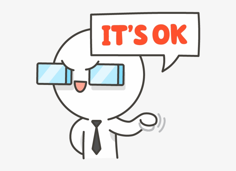 Download It's Ok - Cartoon | Transparent PNG Download | SeekPNG