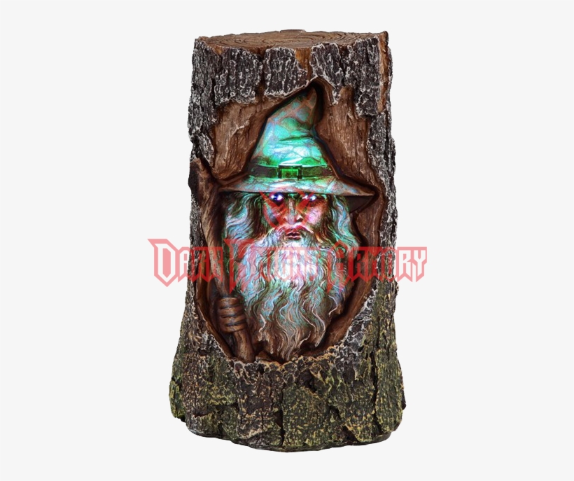 Wizard Led Tree Trunk Statue - Grand Way PNG Image | Transparent PNG ...