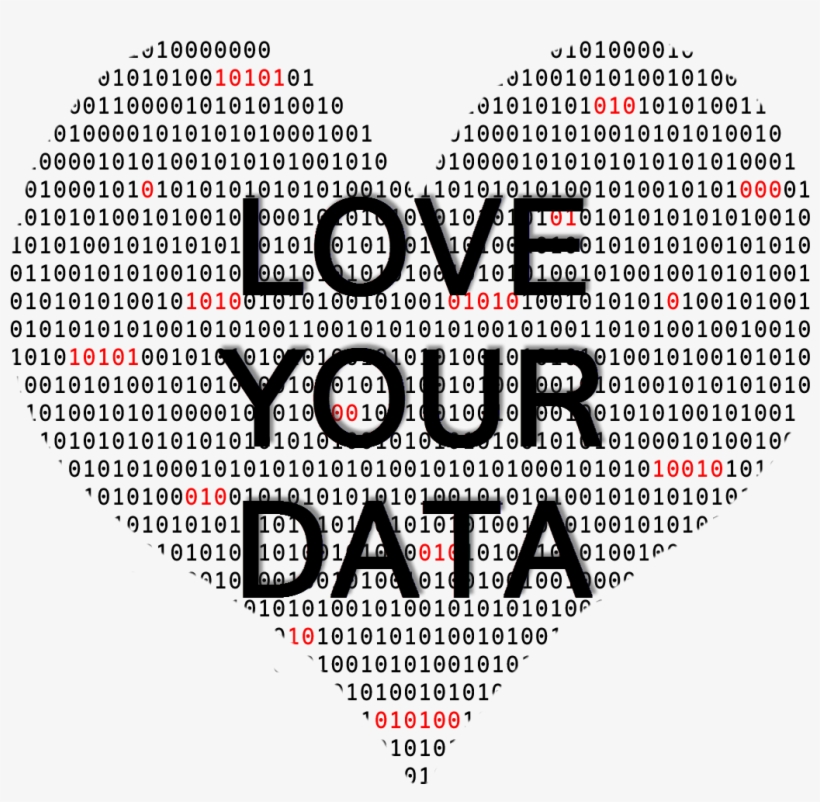 Love Your Data Heart - Love Data PNG Image | Transparent PNG Free ...