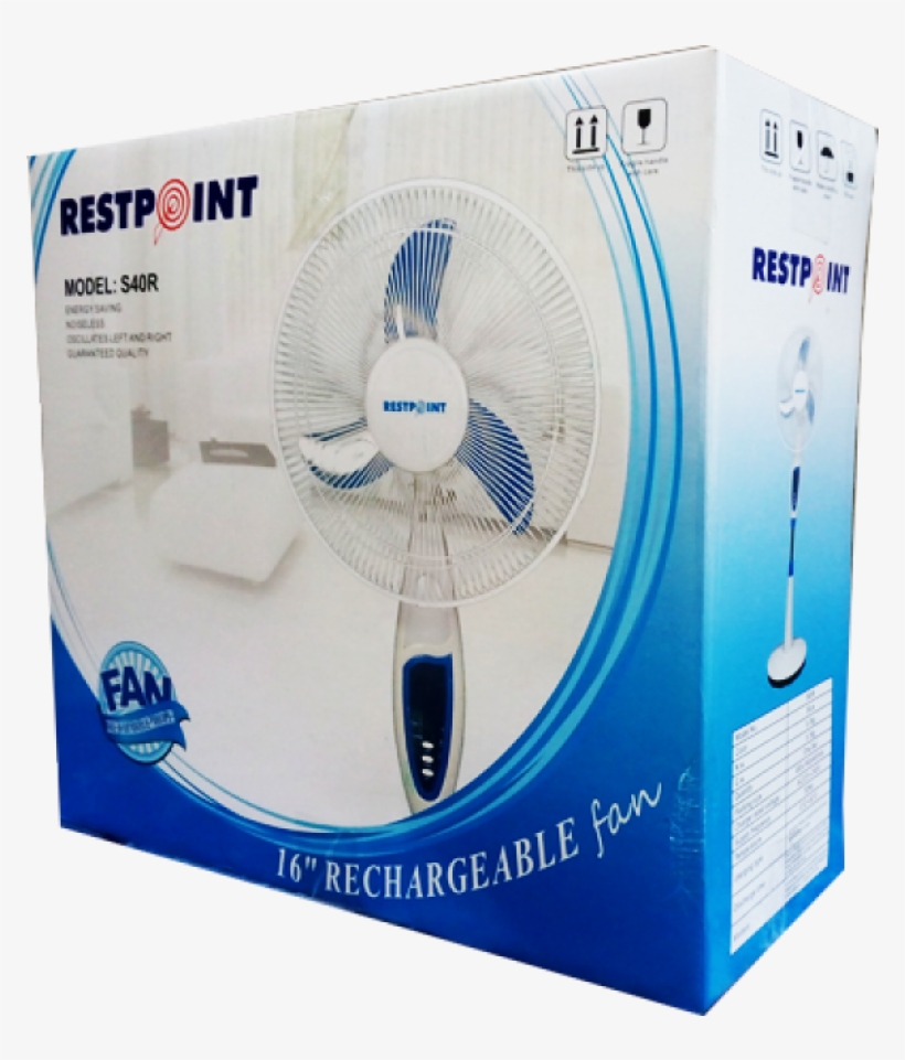 Restpoint Rechargeable Standing Fan S40r - Mechanical Fan PNG Image ...