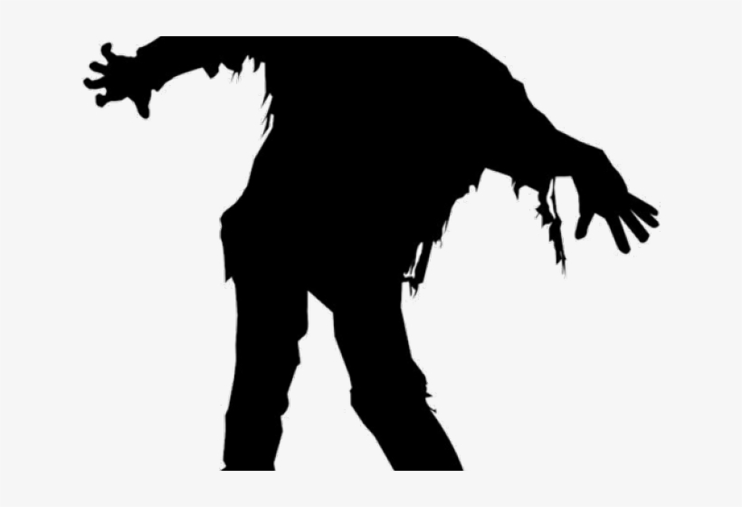 Zombie Clipart Shadow - Dancing Zombie Silhouette PNG Image ...