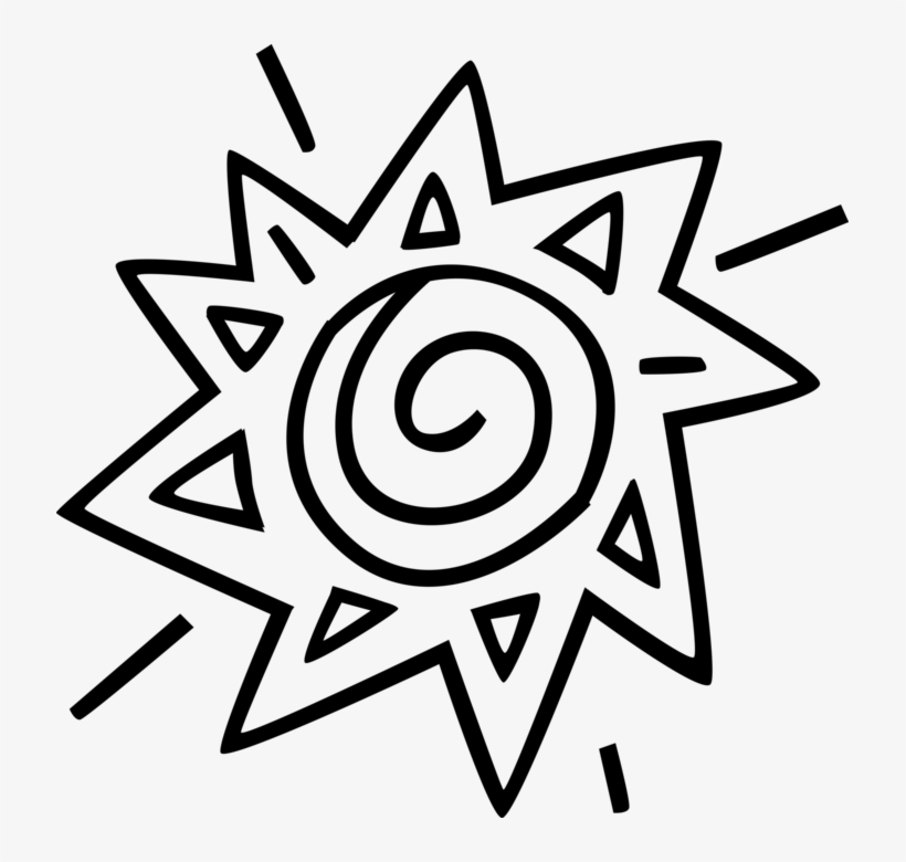 Vector Illustration Of Shining Sun Sunshine - Cartoon Jewish Star PNG ...