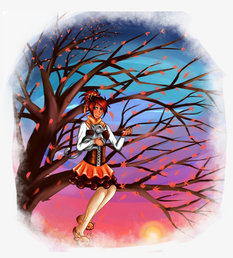 Sakura Tree Comission - Circle PNG Image | Transparent PNG Free ...