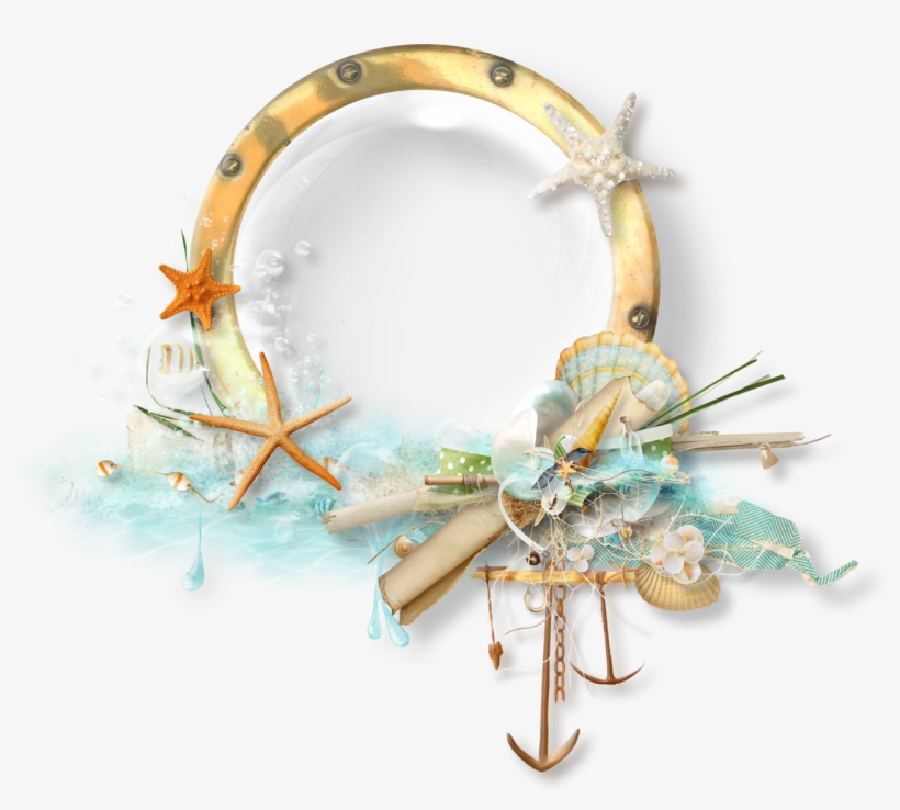 Download Beach Frame On A Transparent Background | Transparent PNG ...