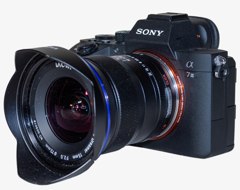 Sony A7iii With Loawa 15mm - Sony A7iii Mirrorless PNG Image ...