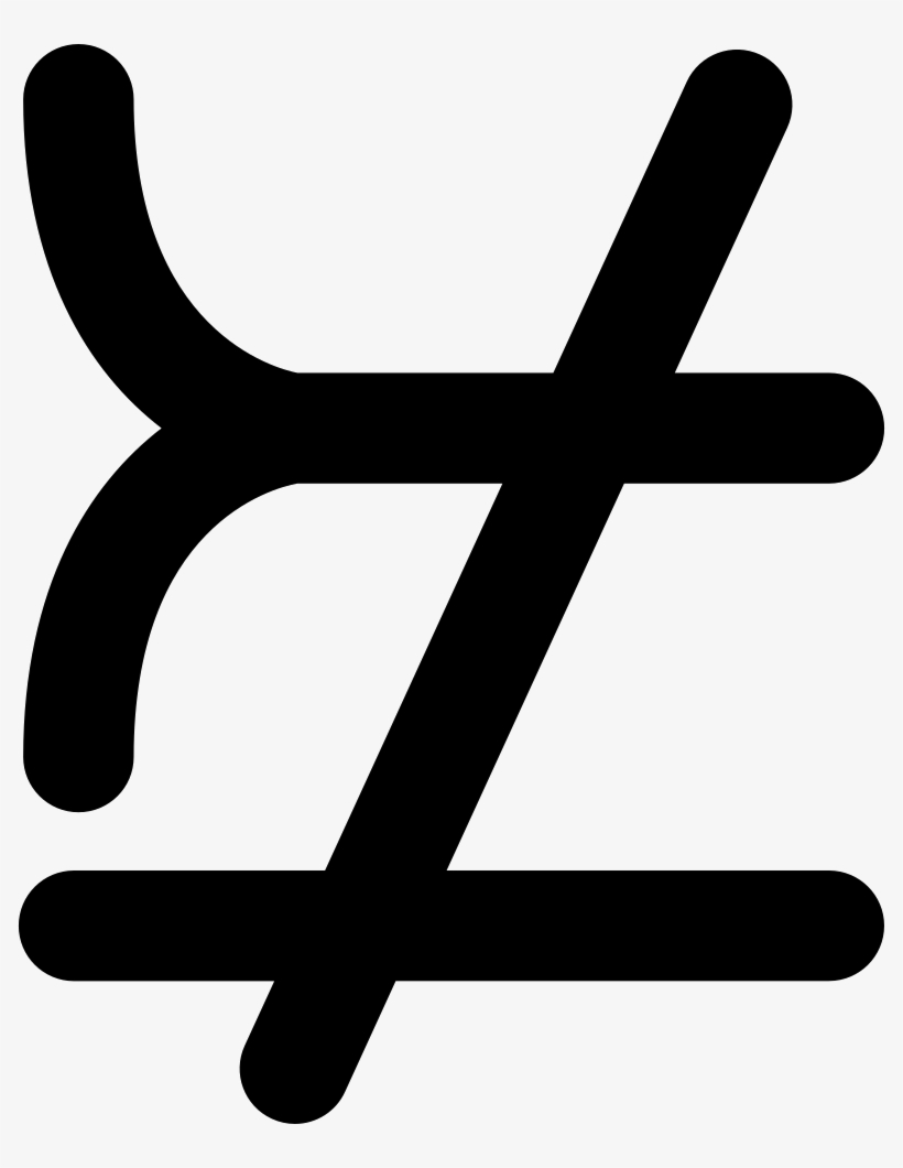 Mathematical Symbols That Does Not Match Or Equal Comments - Not Match ...