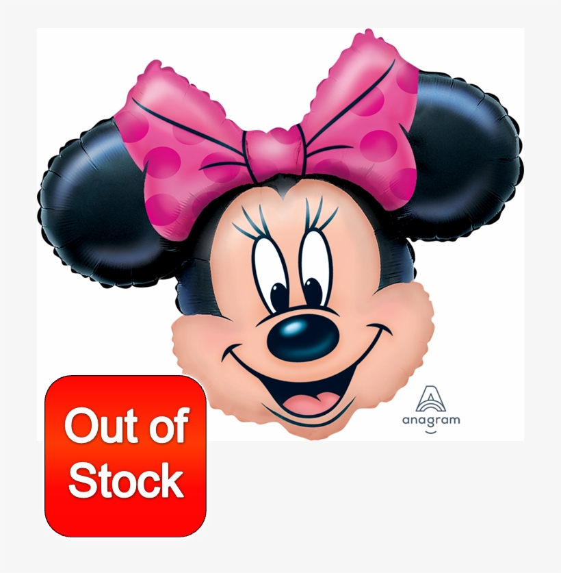 27" Minnie Mouse Head , *a P35 - Minnie Mouse Head PNG Image ...