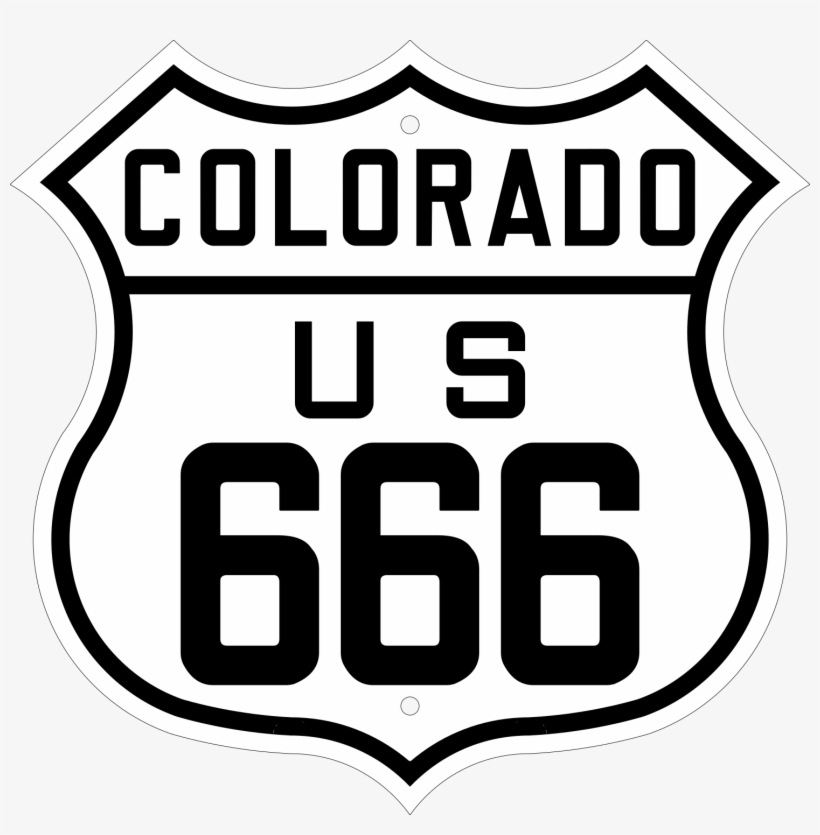 Download Us 666 Colorado - Route 66 | Transparent PNG Download | SeekPNG