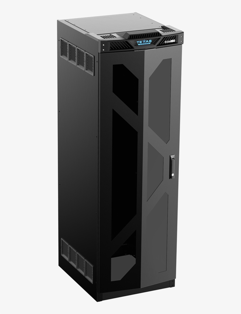 Texas Tough 35ru 25" Deep Rack With Plexi Door - Computer Case PNG ...