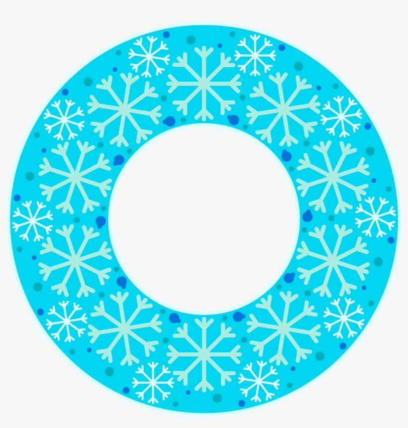 Download Snowflake Frame Frame Border - Circle | Transparent PNG ...