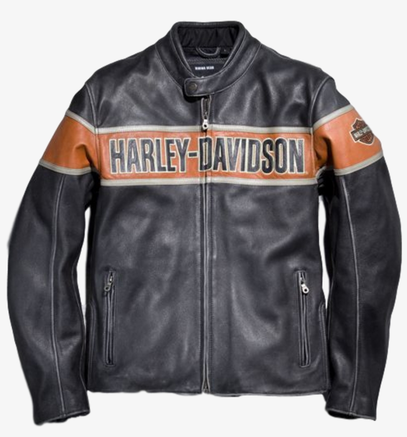 Harley Davidson Mens Victory Lane Leather Jacket 98057-13vm PNG Image | Transparent PNG Free ...