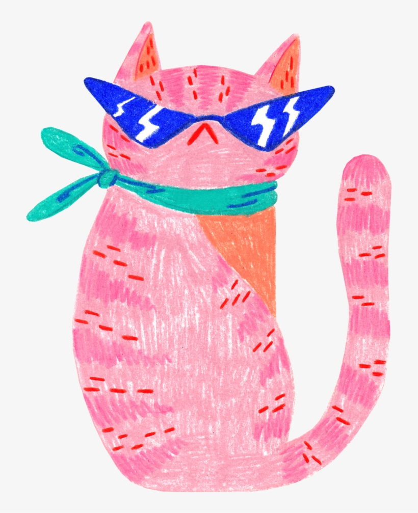 Cool-cat - Illustration PNG Image | Transparent PNG Free Download on ...