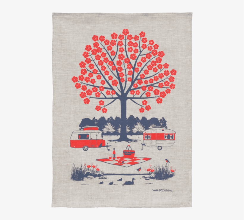 Caravan Linen Tea Towels - Poster PNG Image | Transparent PNG Free ...