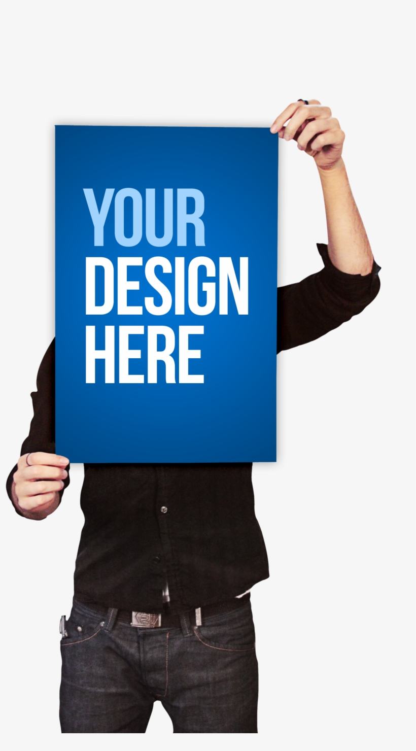 Man Holding Poster Png PNG Image | Transparent PNG Free Download on SeekPNG