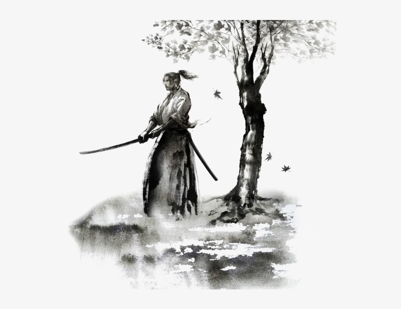 Tattoo Knight Samurai Sword Irezumi Drawing Clipart - Ronin Ninja ...