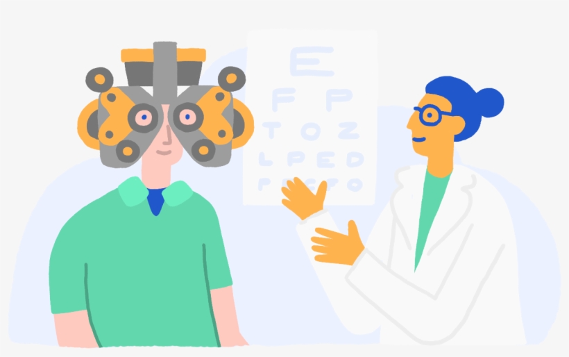 Should I See An Optometrist, Ophthalmologist, Or Optician - Cartoon PNG ...