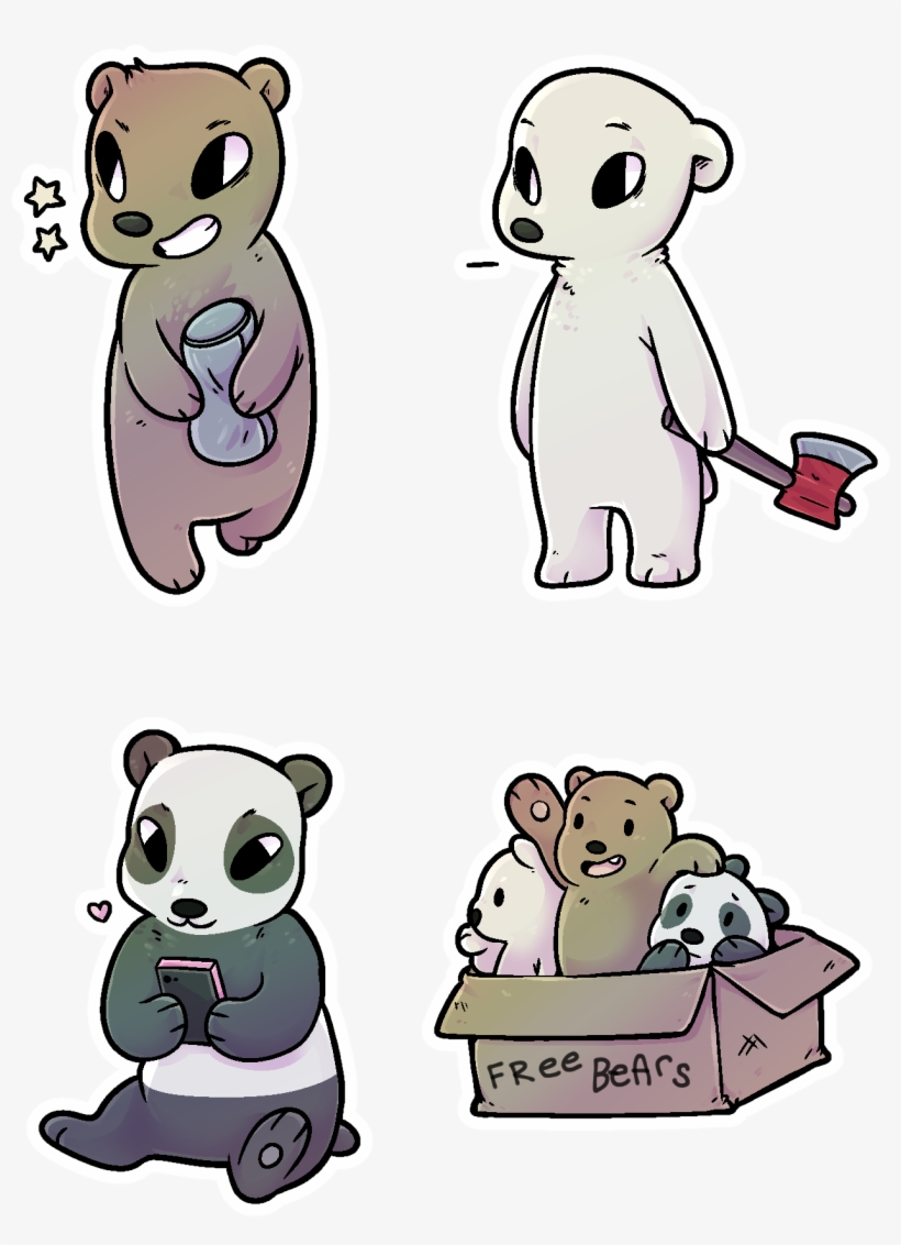 We Bare Bears Stickers - Cartoon PNG Image | Transparent PNG Free ...