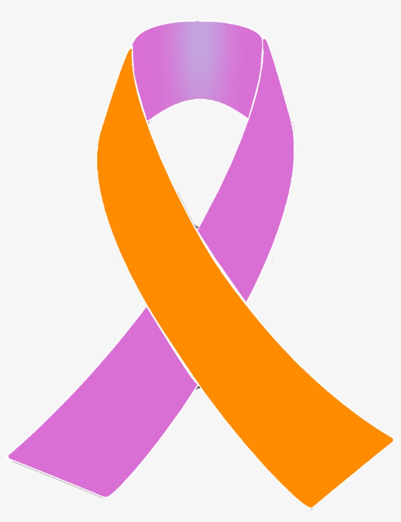 Download Orange And Orchid Awareness Ribbon - Breast Cancer Logo ...
