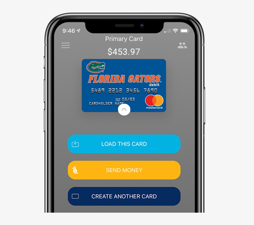 Florida Gators Fancard Prepaid Mastercard In The Fancards - Smartphone ...