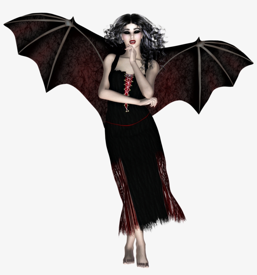Free Goth Vampire Graphic - Fairy PNG Image | Transparent PNG Free ...