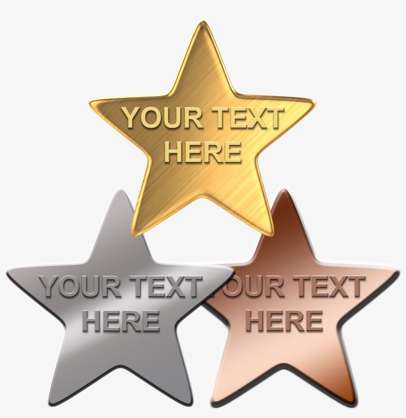 Download Embossed Star Badges | Transparent PNG Download | SeekPNG