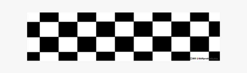 12'' X 3'' Bumper Stickers - White And Black Squares Fabric PNG Image ...