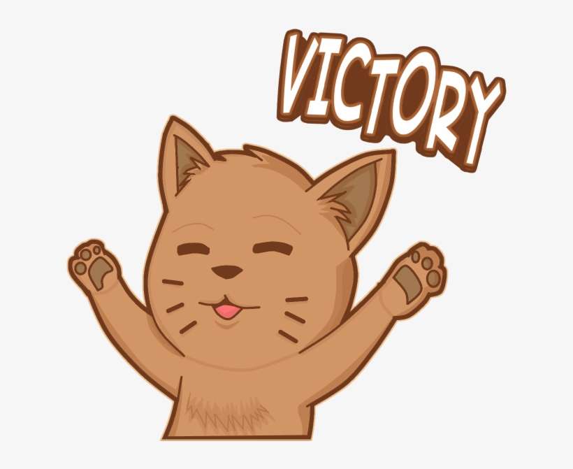 Victory Cat PNG Image | Transparent PNG Free Download on SeekPNG