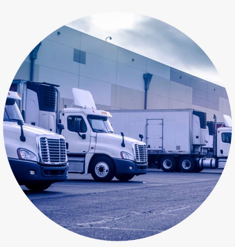 Delivery Truck Circle - Logistics Fleet PNG Image | Transparent PNG ...