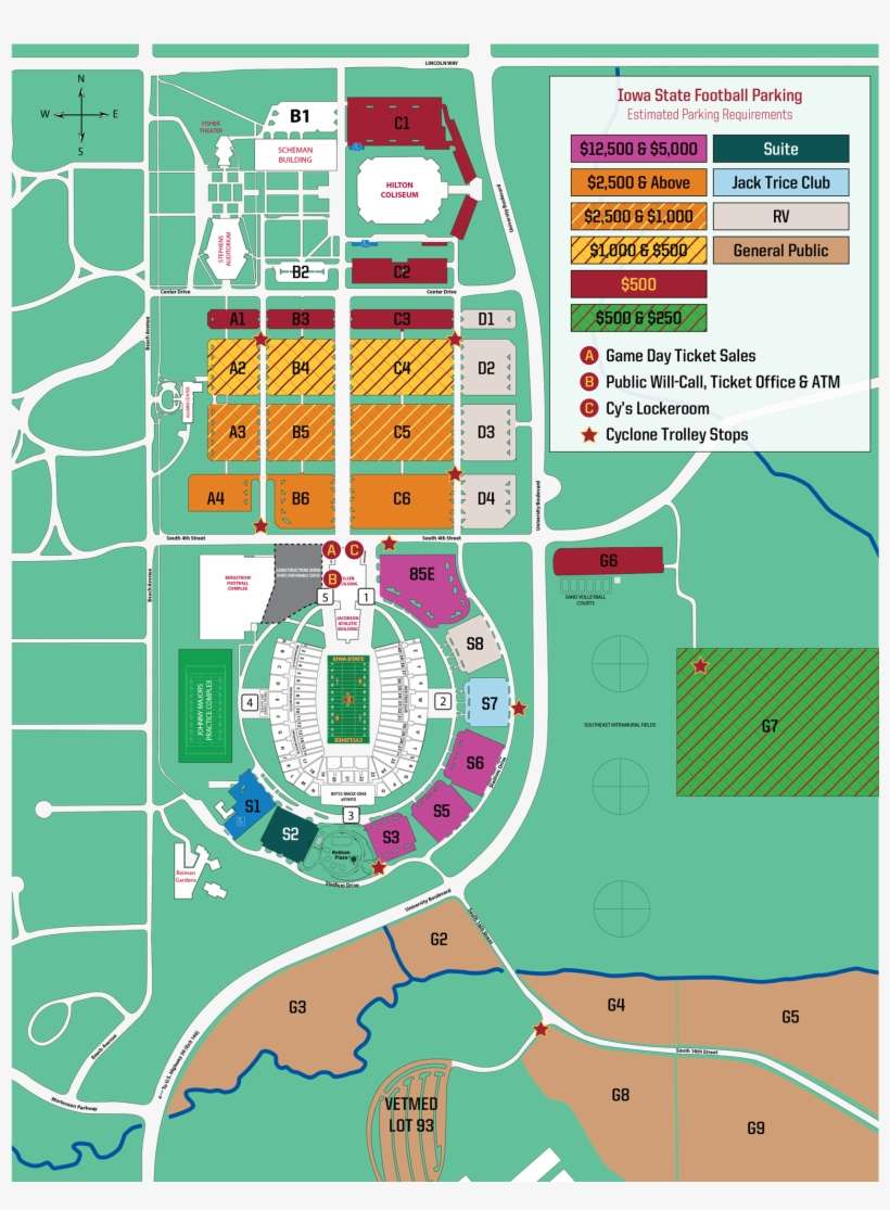 Football - Parking - Jack Trice Stadium Parking PNG Image | Transparent ...