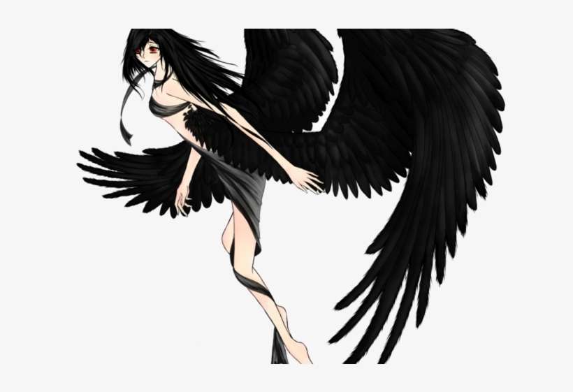 Dark Angel Clipart Black Hair - Angel Of Death Png PNG Image ...
