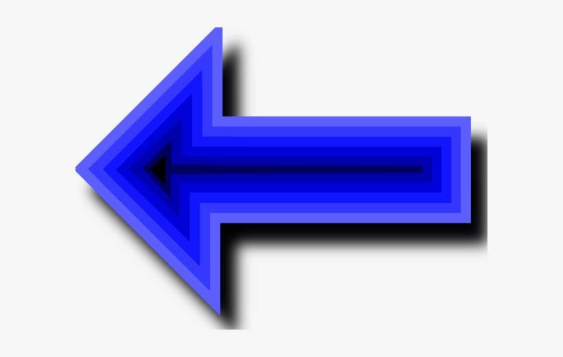 Download Animated Blue Arrow Clip Art - Arrow Pointing Left Gif ...