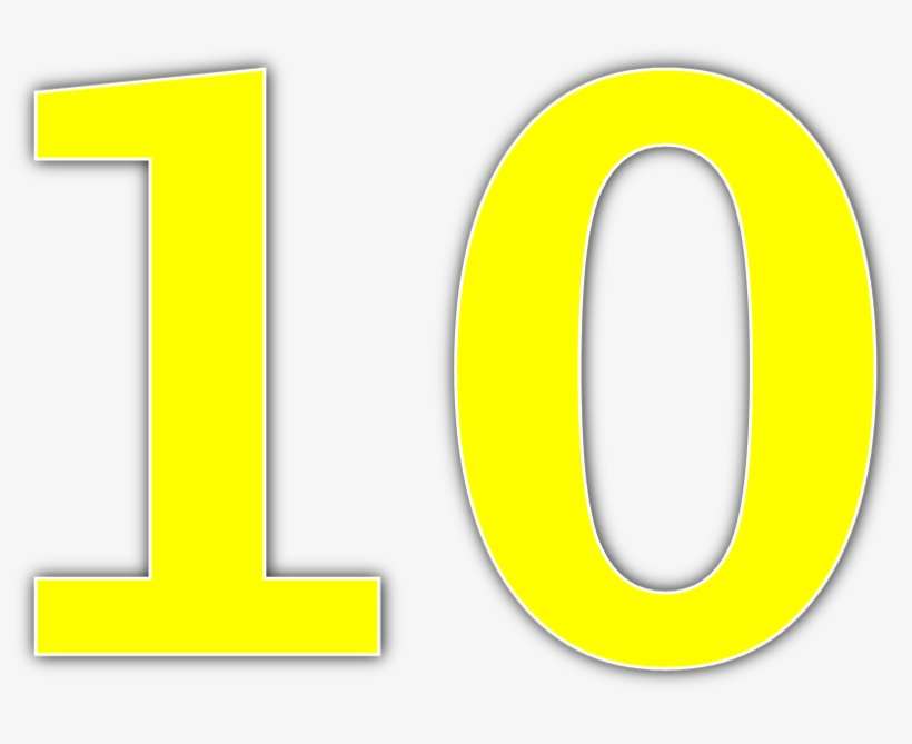 10 Number Png File Download Free - Boyzathailand Sticker PNG Image ...