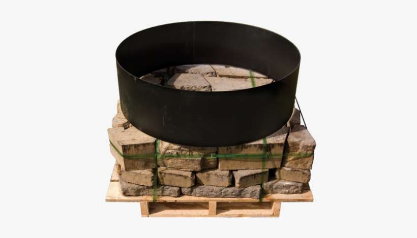 Small Round Dimensional Wedge Fire Pit - Fire Pit Ring Kit PNG Image ...