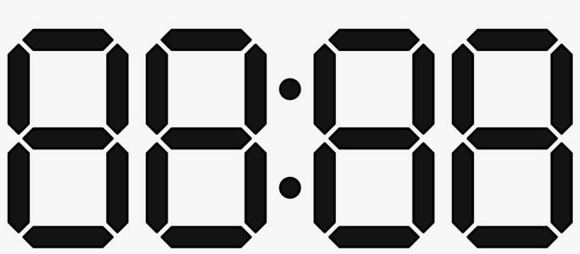 Download Clock Vector Digital - Digital Clock Display Png | Transparent ...