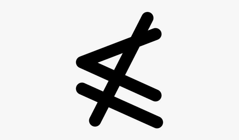 Download Neither Less Or Equal Mathematical Symbol Vector - Mathematics ...
