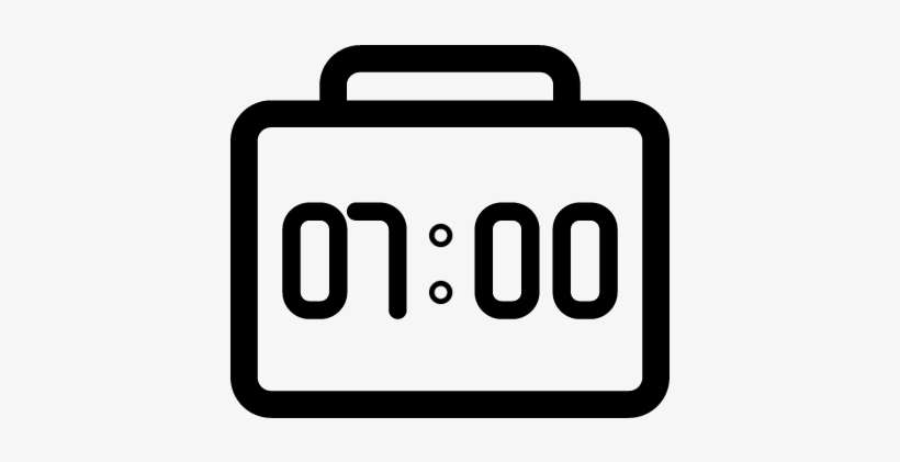 Download Morning Digital Clock Vector - Digital Clock Icon Png ...