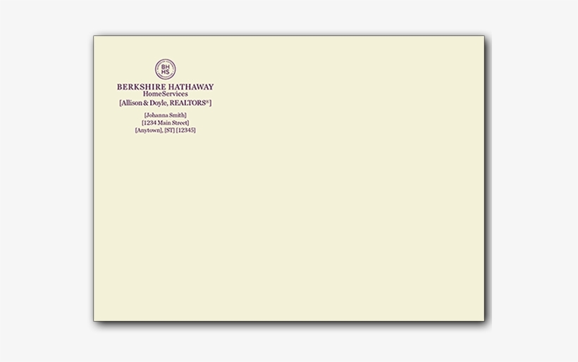 Download A6 Envelope - Cream - Berkshire Hathaway | Transparent PNG ...