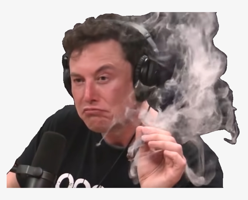 Download Sticker Other Elon Musk Fume Smoke Joint Weed Marijuana - Elon ...