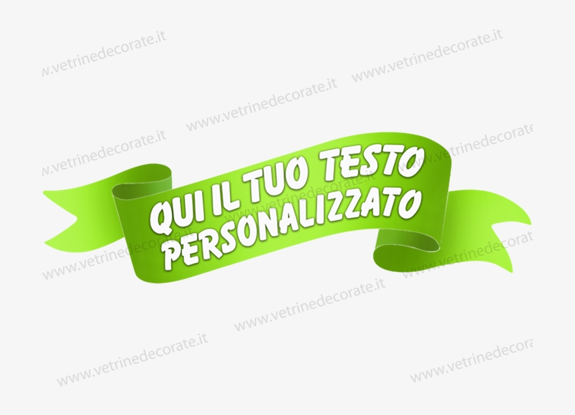 Green Ribbon With Custom Text - Tree PNG Image | Transparent PNG Free ...