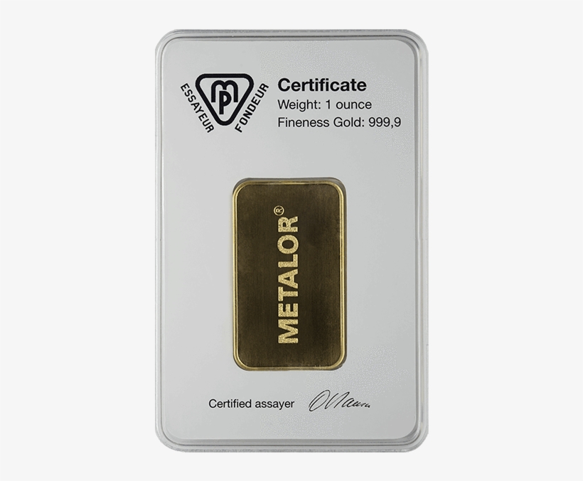 Pure Gold Bars 1 Oz Lbma-approved Brand - B Corp PNG Image ...
