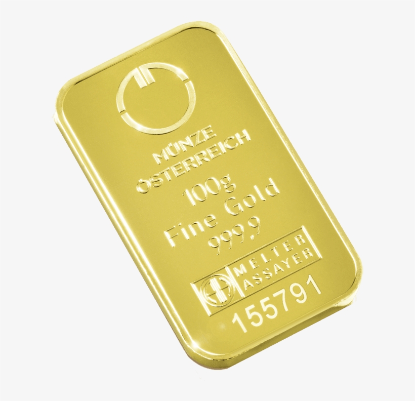 100 Gramme Gold Bar - 50g Goldbarren PNG Image | Transparent PNG Free ...